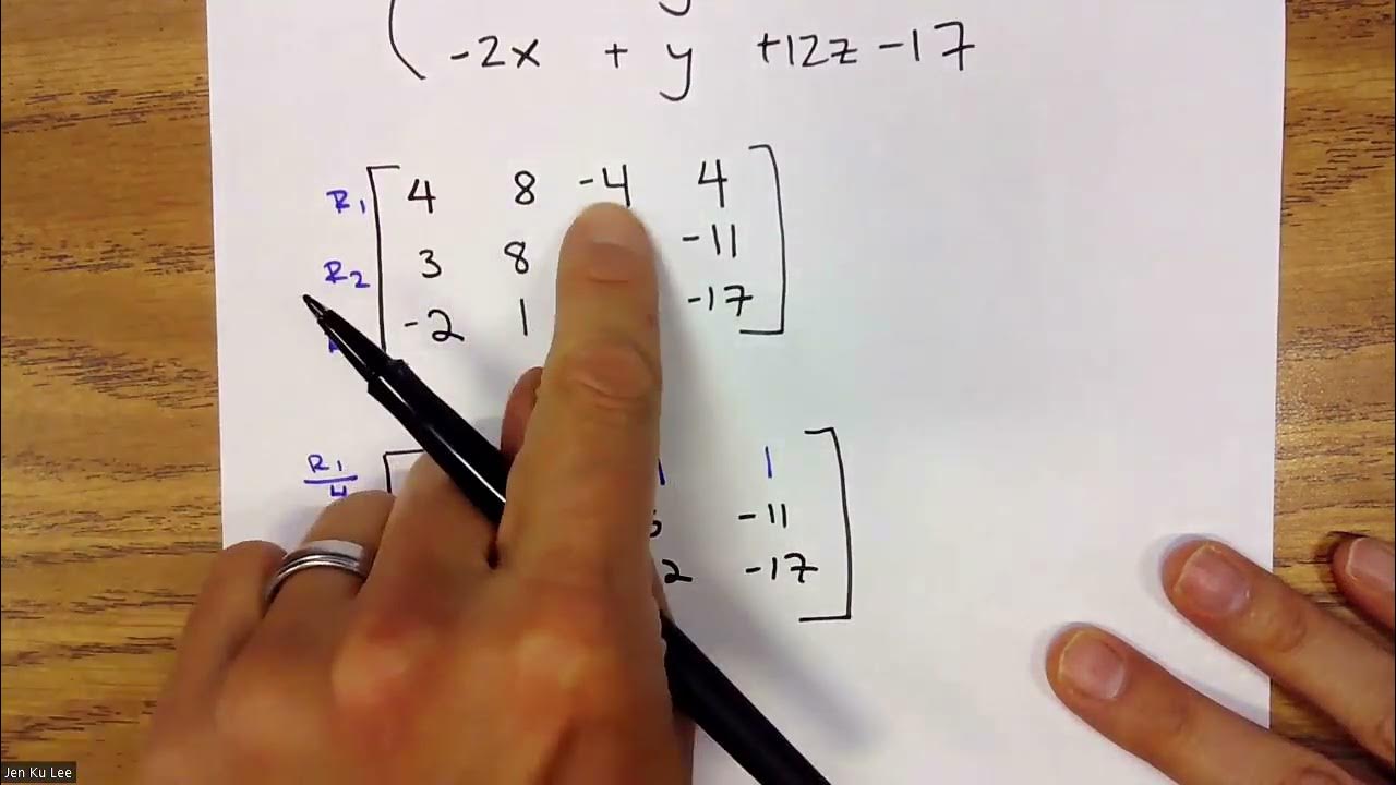 Matrices and Augmented matrix. - YouTube