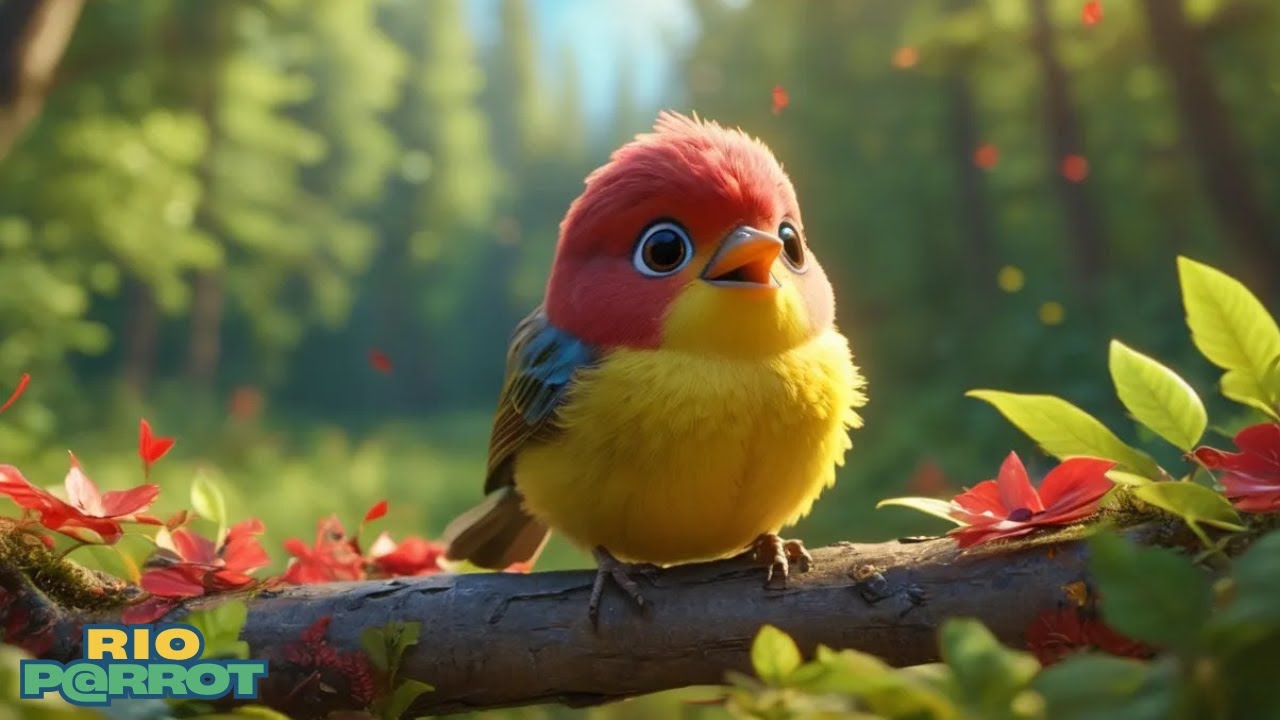 The Baby Bird Who Wanted to Fly | English Songs | Rio Parrot - Kids ...