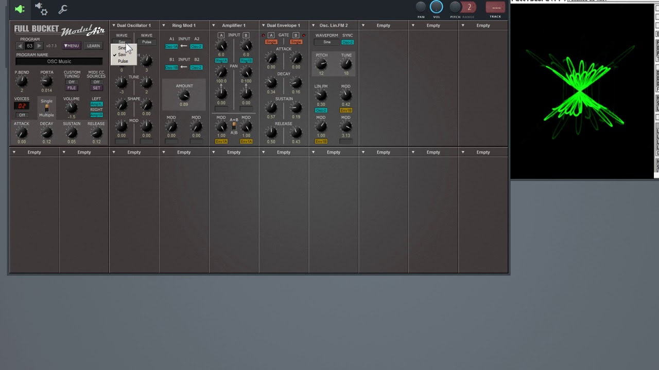 Modulair VST / OSC Music Jam - YouTube