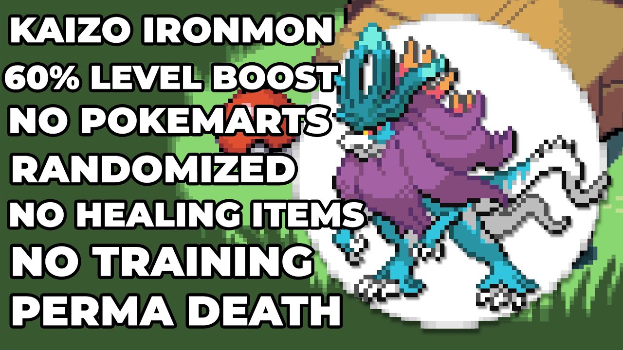 🔴Trying The Impossible Pokemon Kaizo Ironmon Challenge - YouTube