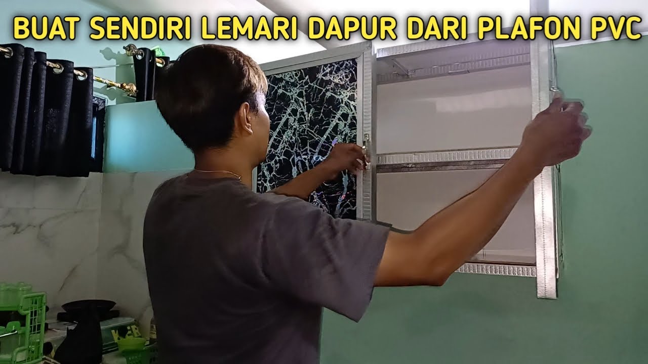 TUTORIAL MEMBUAT LEMARI GANTUNG DARI BAHAN HOLLOW BAJA RINGAN DAN ...