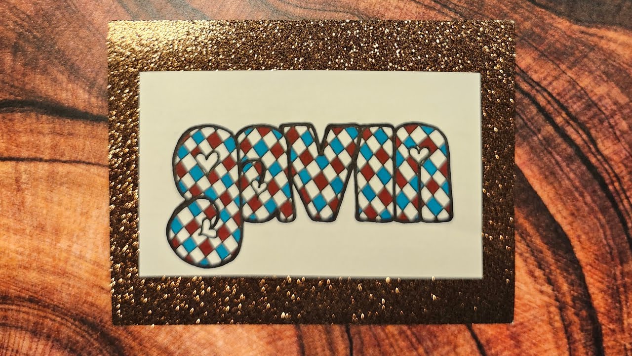 Gavin writing name art ️ - YouTube