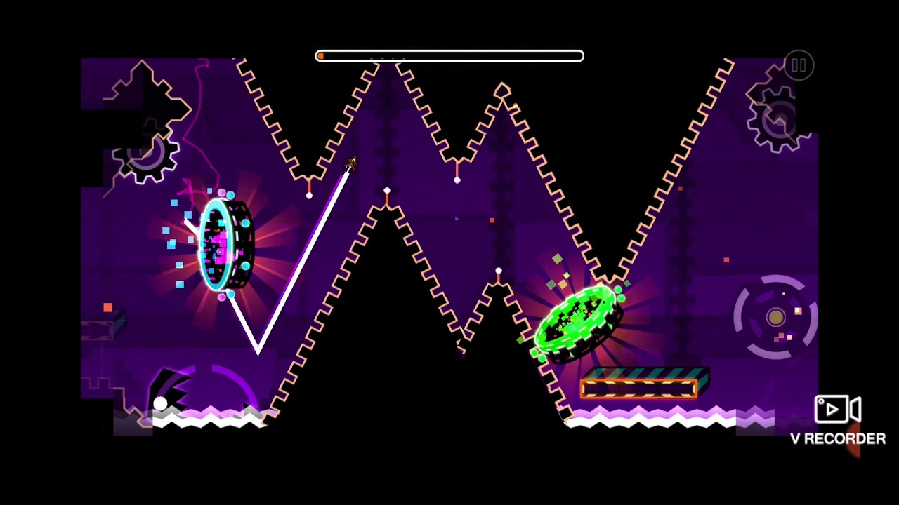 geometry dash level 20 : deadlocked (all coin) - YouTube