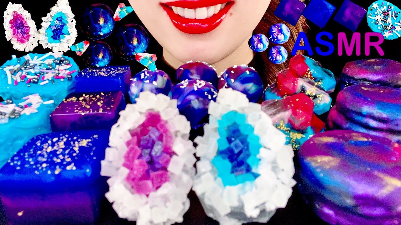 【ASMR】GALAXY SWEETS【咀嚼音】 - YouTube
