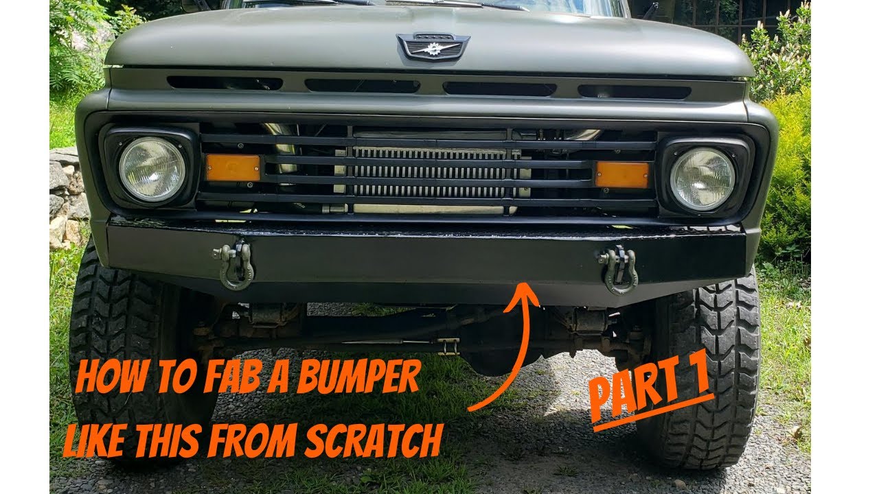 How to Fabricate a custom truck front bumper PART 1 - YouTube