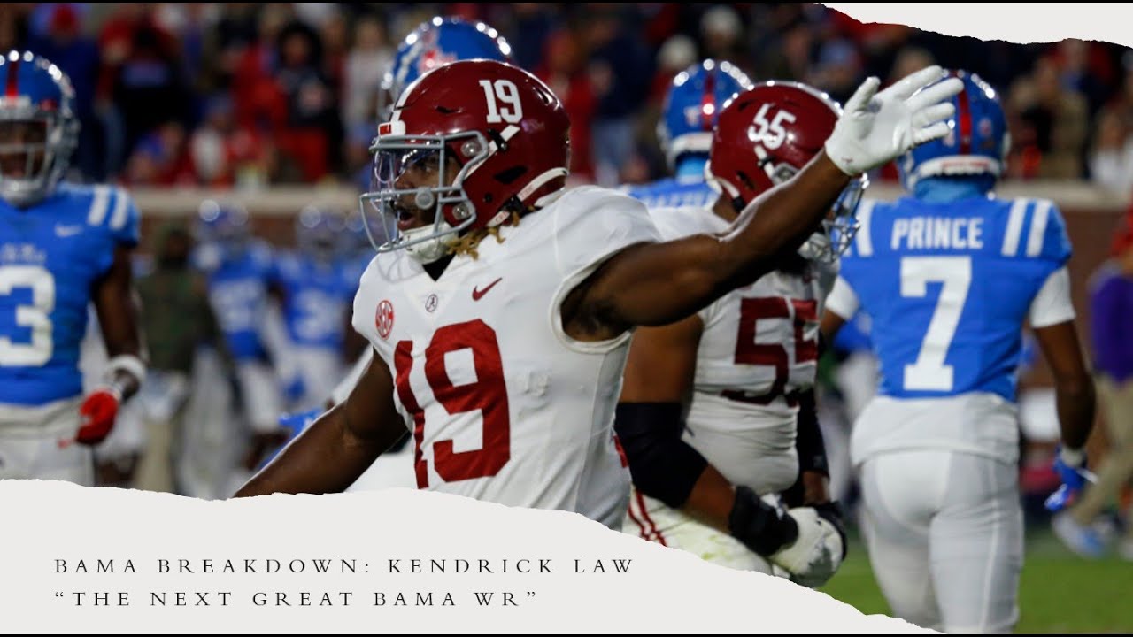 Kendrick Law - The NEXT GREAT BAMA WR - FILM BREAKDOWN - YouTube