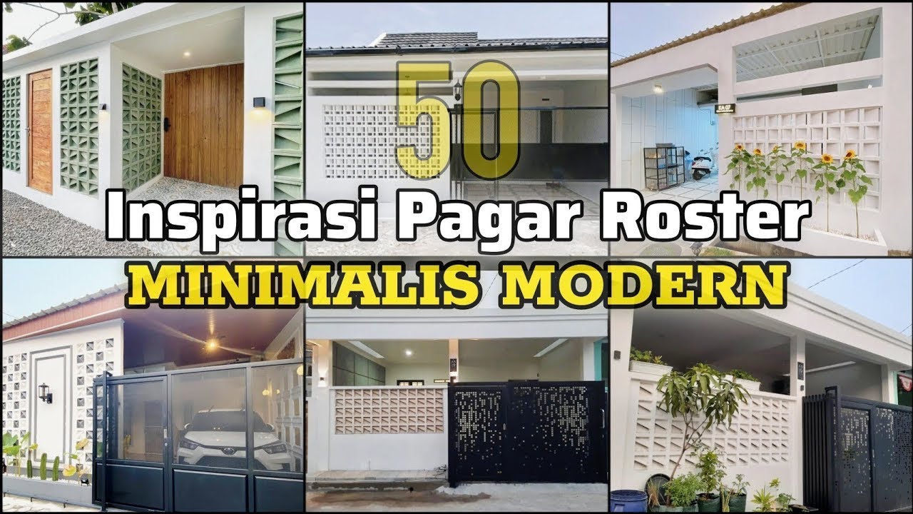 50 DESAIN PAGAR ROSTER MINIMALIS - YouTube