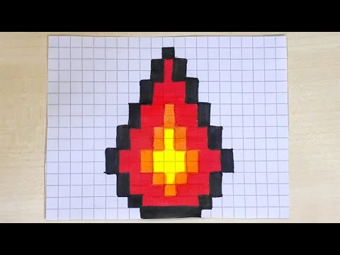 How to draw fire with pixel art🔥 ️‍🔥#pixelart - YouTube