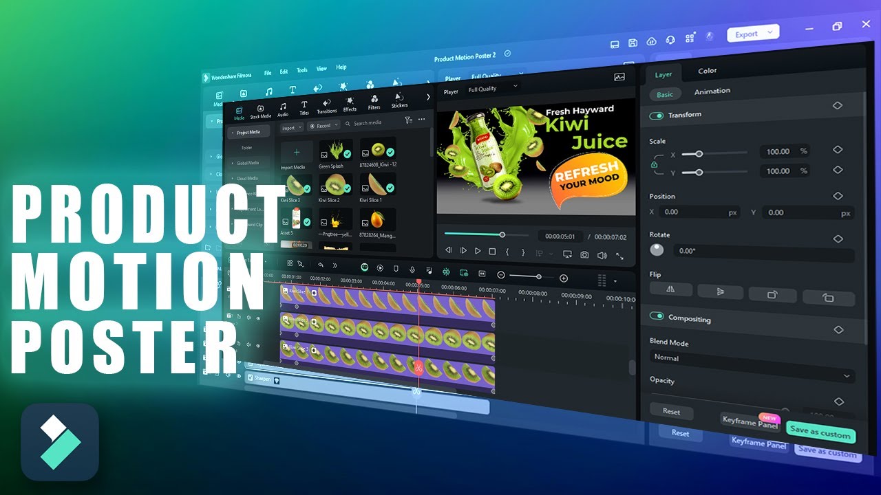 FILMORA Product Motion Poster EFFECT - YouTube