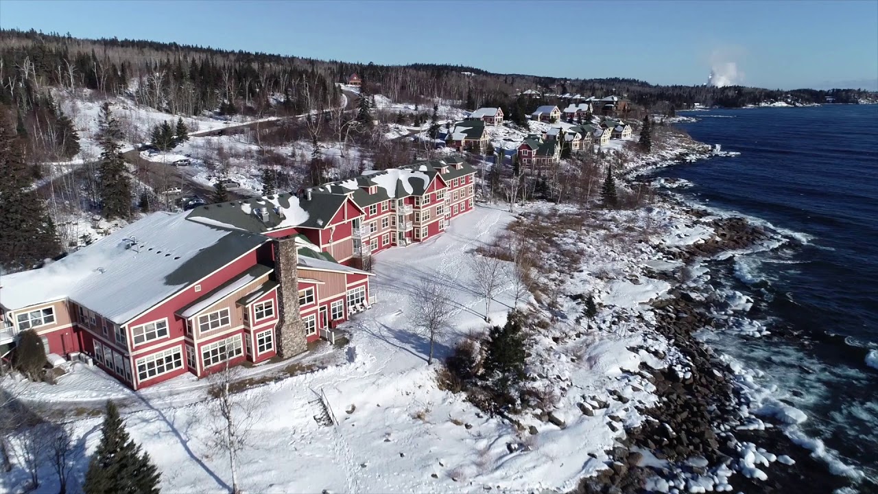 Winter at Cove Point Lodge on the Minnesota North Shore - YouTube