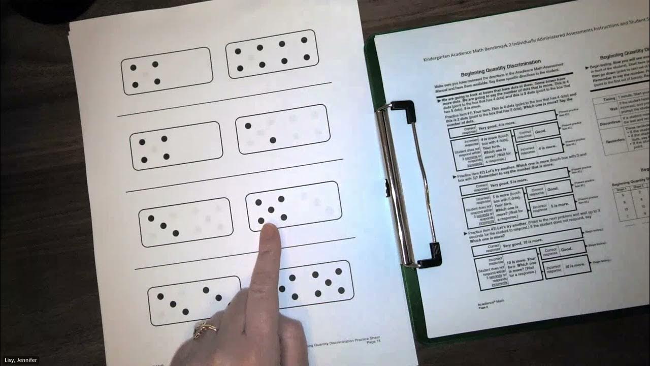 K Acadience Beginning Quantitiy Discrimination - YouTube