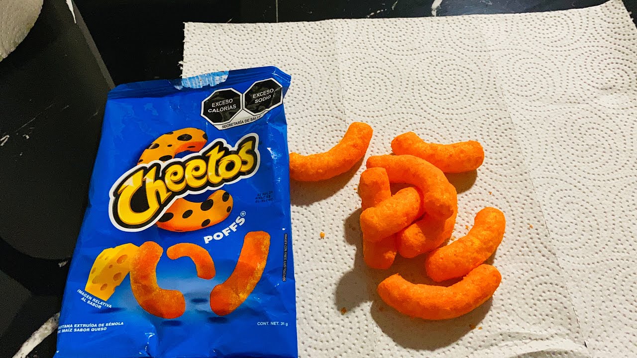 ASMR COMIENDO LOS CHEETOS POFFS 🧀🪤 - YouTube