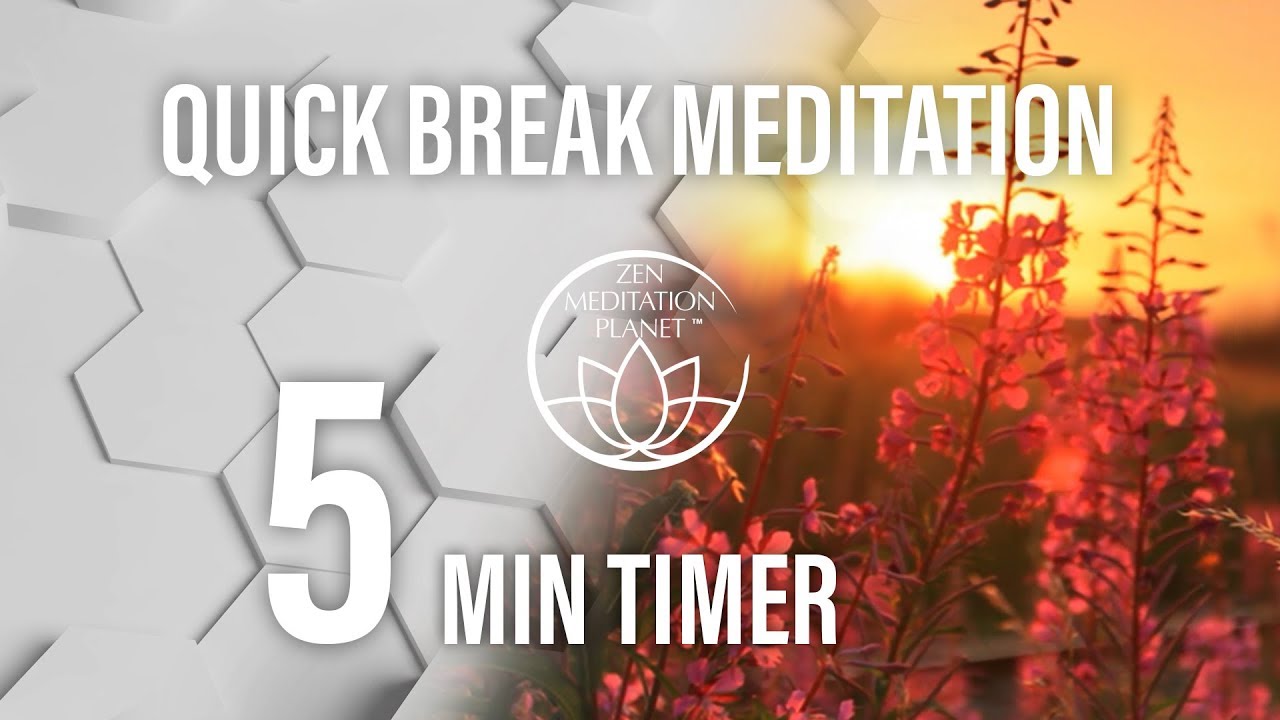 Quick Break Meditation: 5 minutes to relax, clear body & mind; short ...
