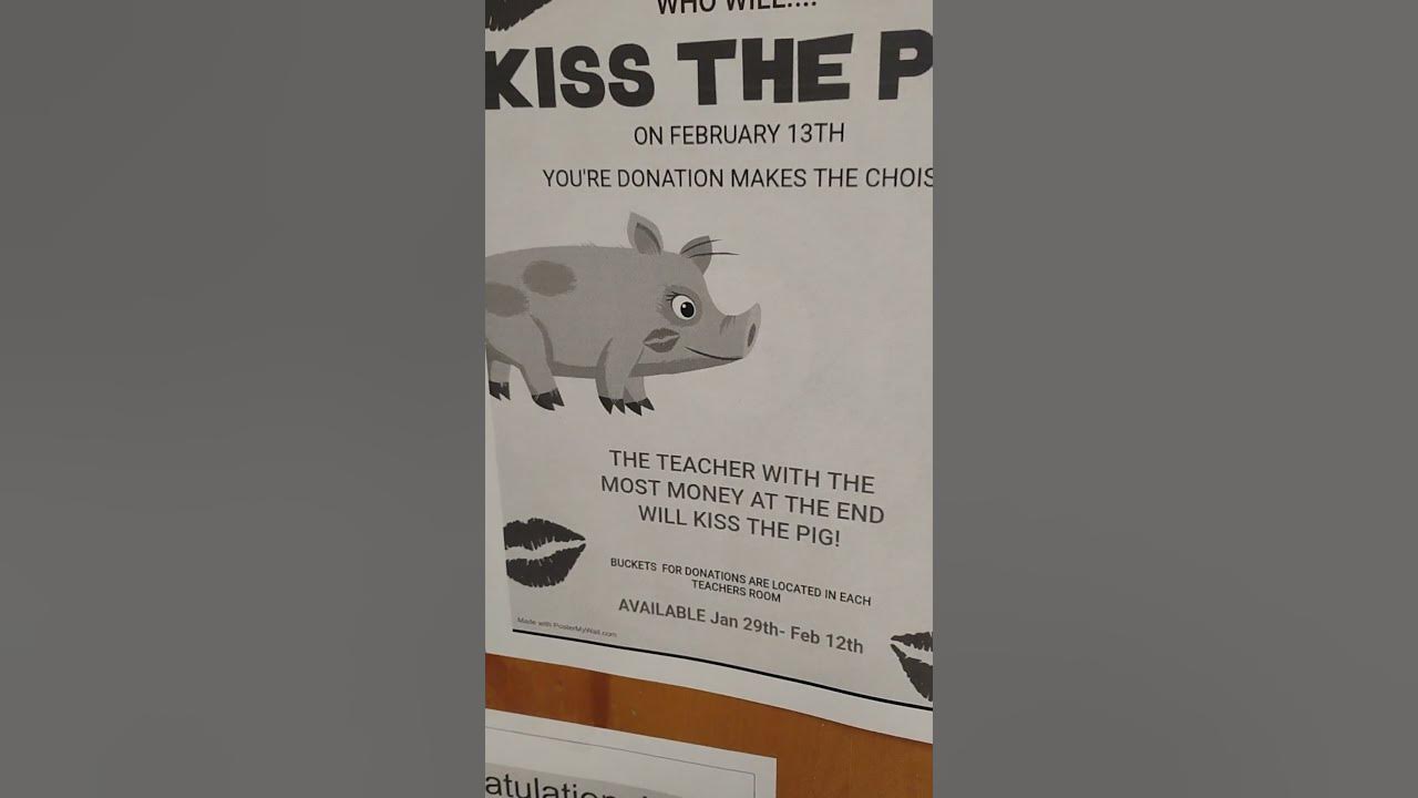 Kiss the Pig - YouTube