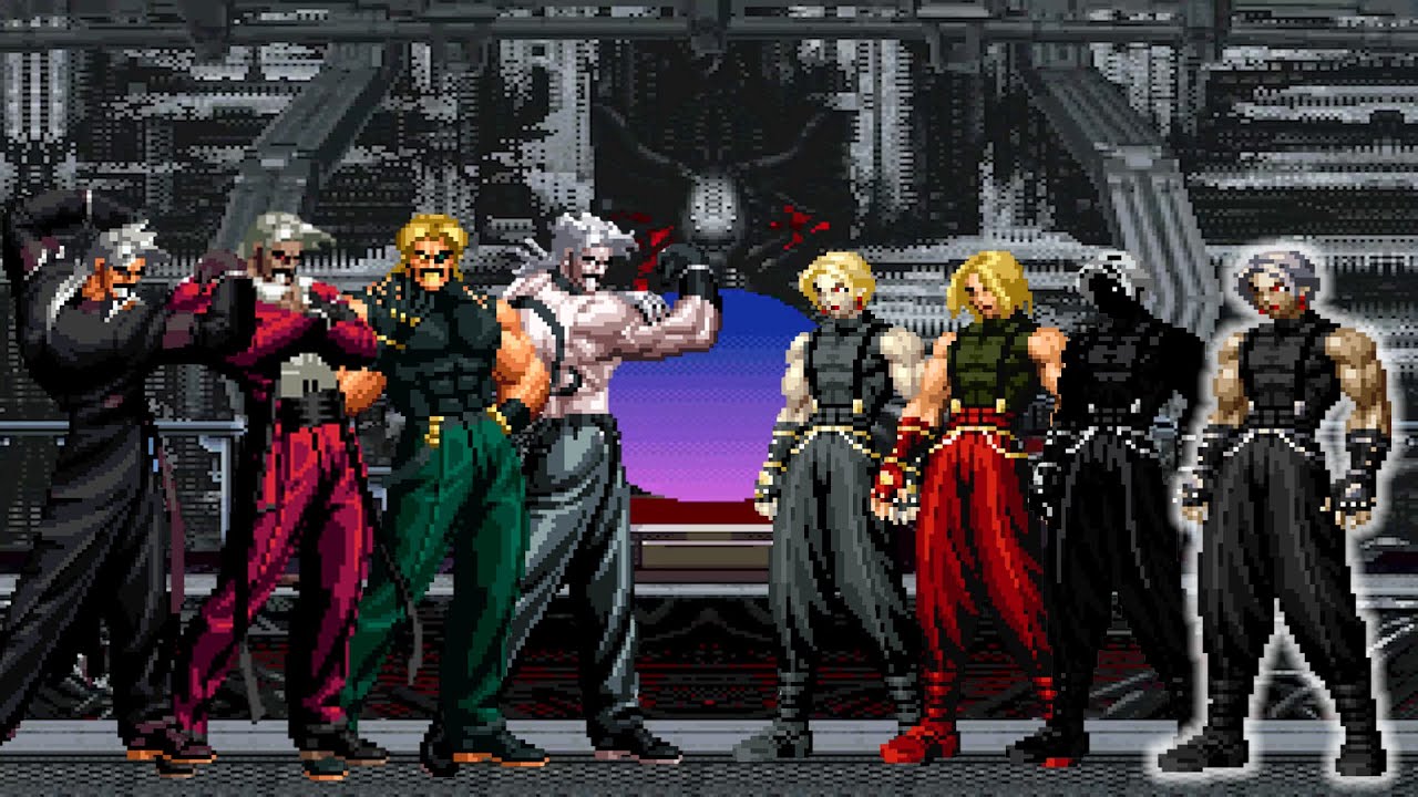 [KOF Mugen] Rugal Bernstein Team vs Adel Bernstein Team - YouTube