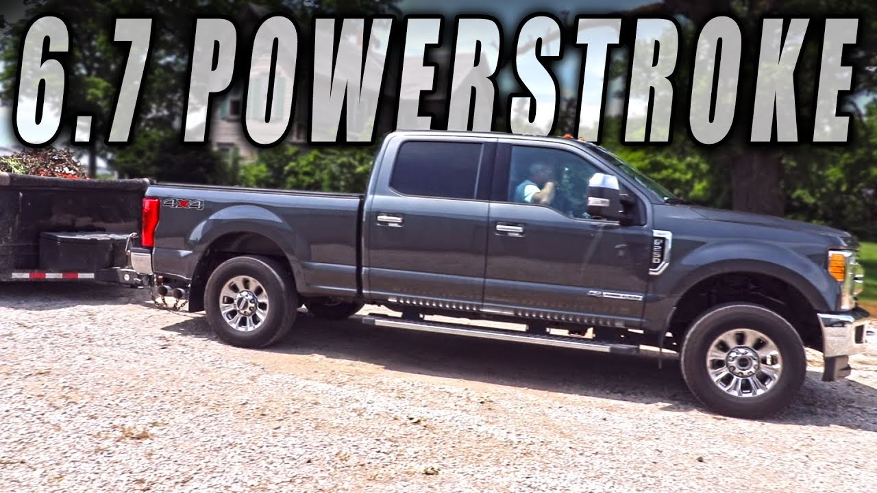 Towing Heavy with my NEW 2017 Powerstroke Diesel! (Sunday Funday) - YouTube