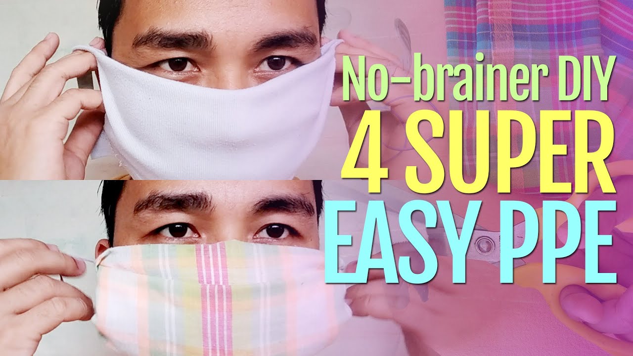 4 QUICK & SUPER EASY PPE, NO-BRAINER DIY | No Sew Face Masks - YouTube