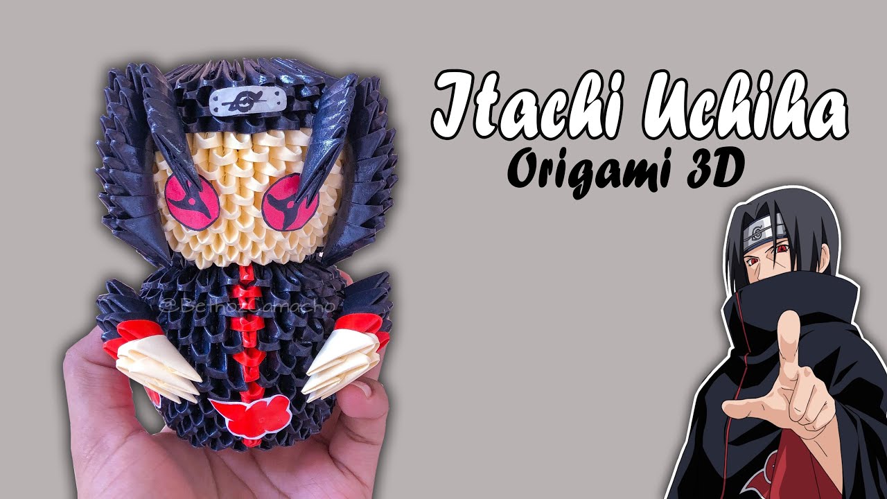 Comó Hacer a Itachi Uchiha en Origami 3D - Naruto - Bethoz Camacho ...