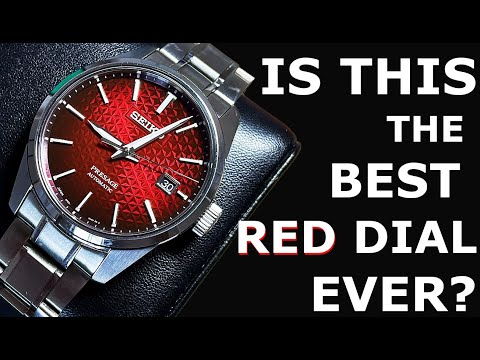 Is this the BEST red dial ever made?  ... Sharp Edge Seiko Presage SPB227J1