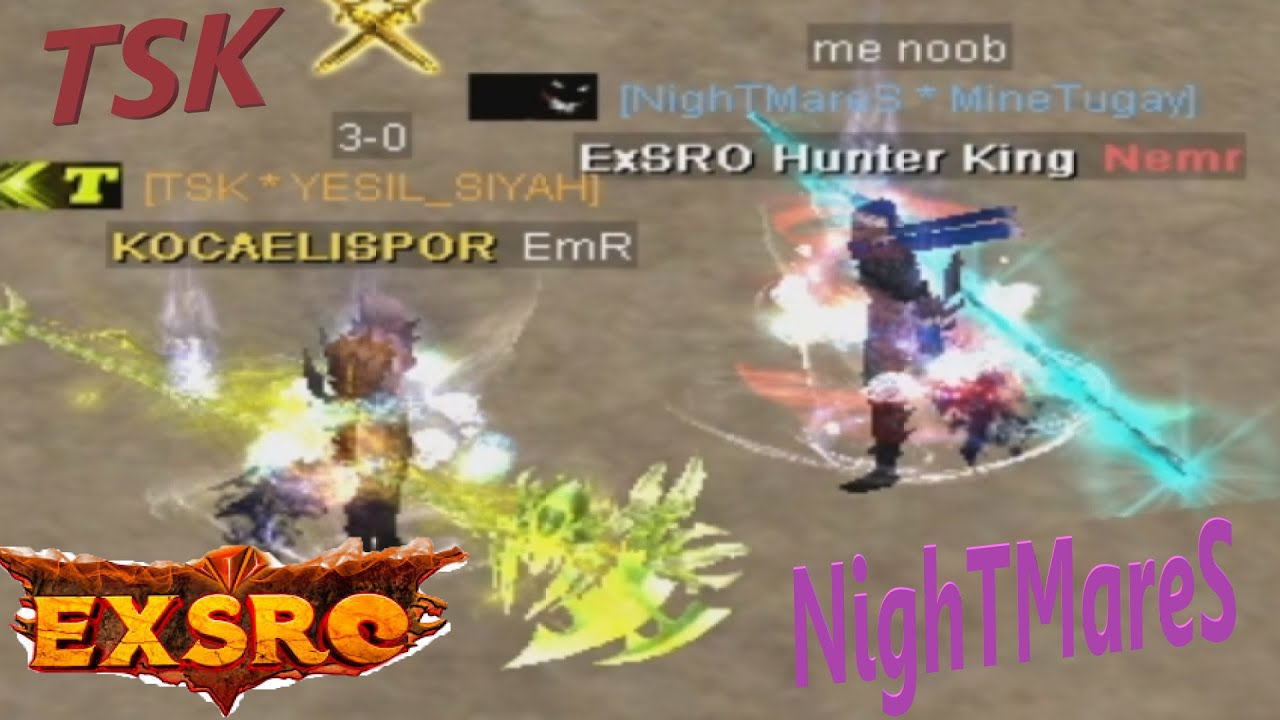 Silkroad PVP #EXSRO (TSK)EmR vs Nemr(NighTMaReS) - YouTube