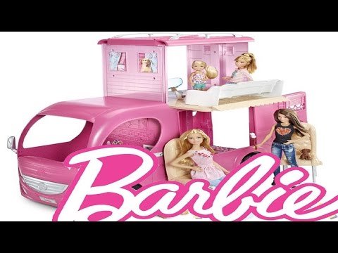 Barbie Pembe Karavan yeni -  Barbie Pop-Up Camper Vehicle