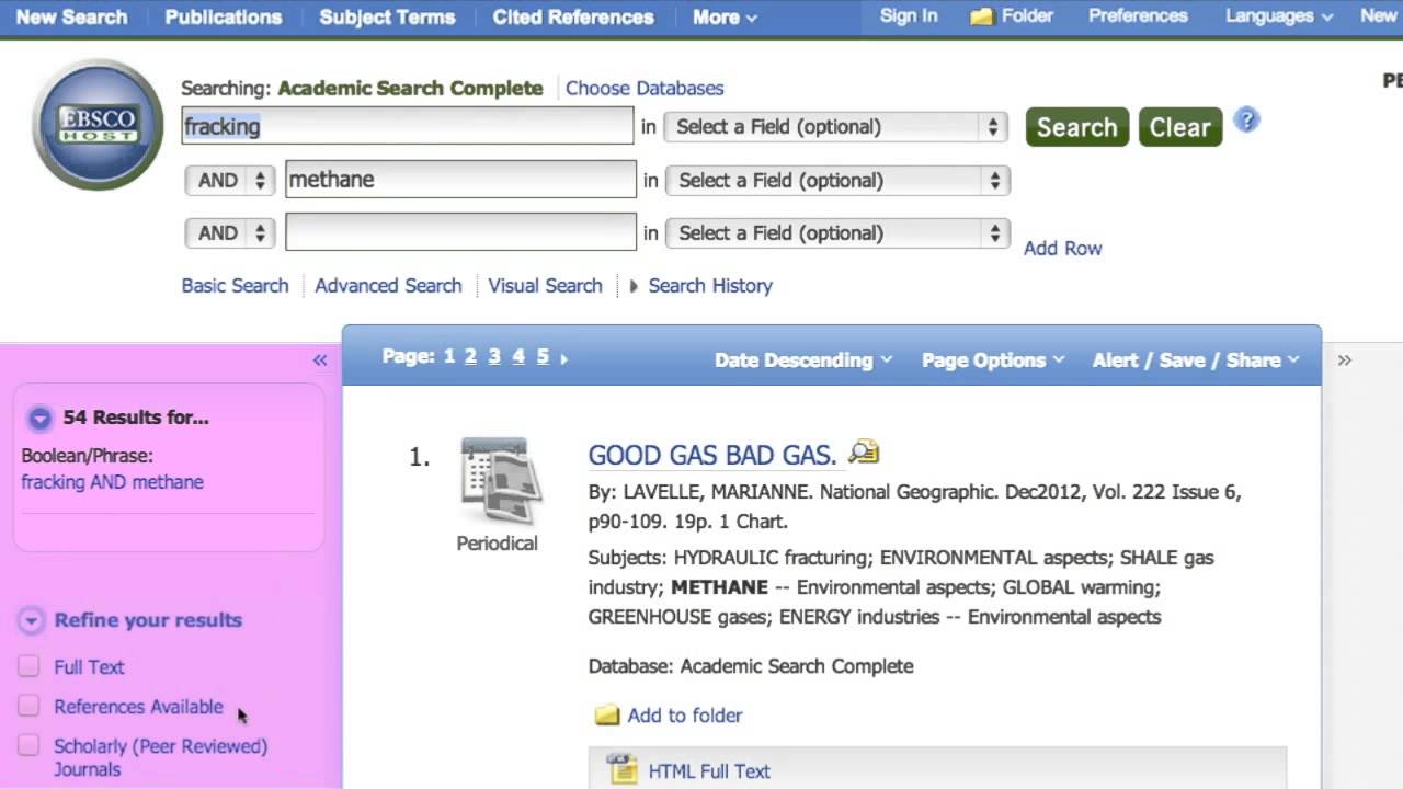 Using Academic Search Complete - YouTube