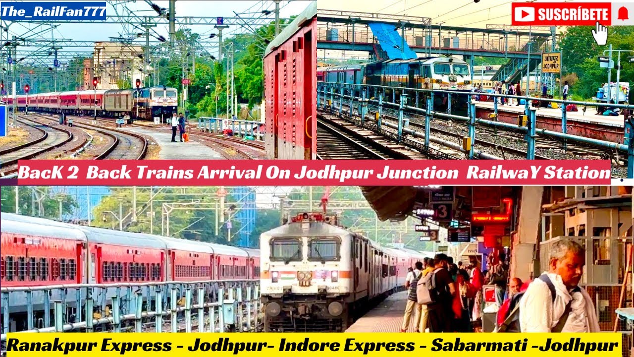 Back 2 Back Train Arrival On Jodhpur Junction 🫶💞 #trending #like # ...