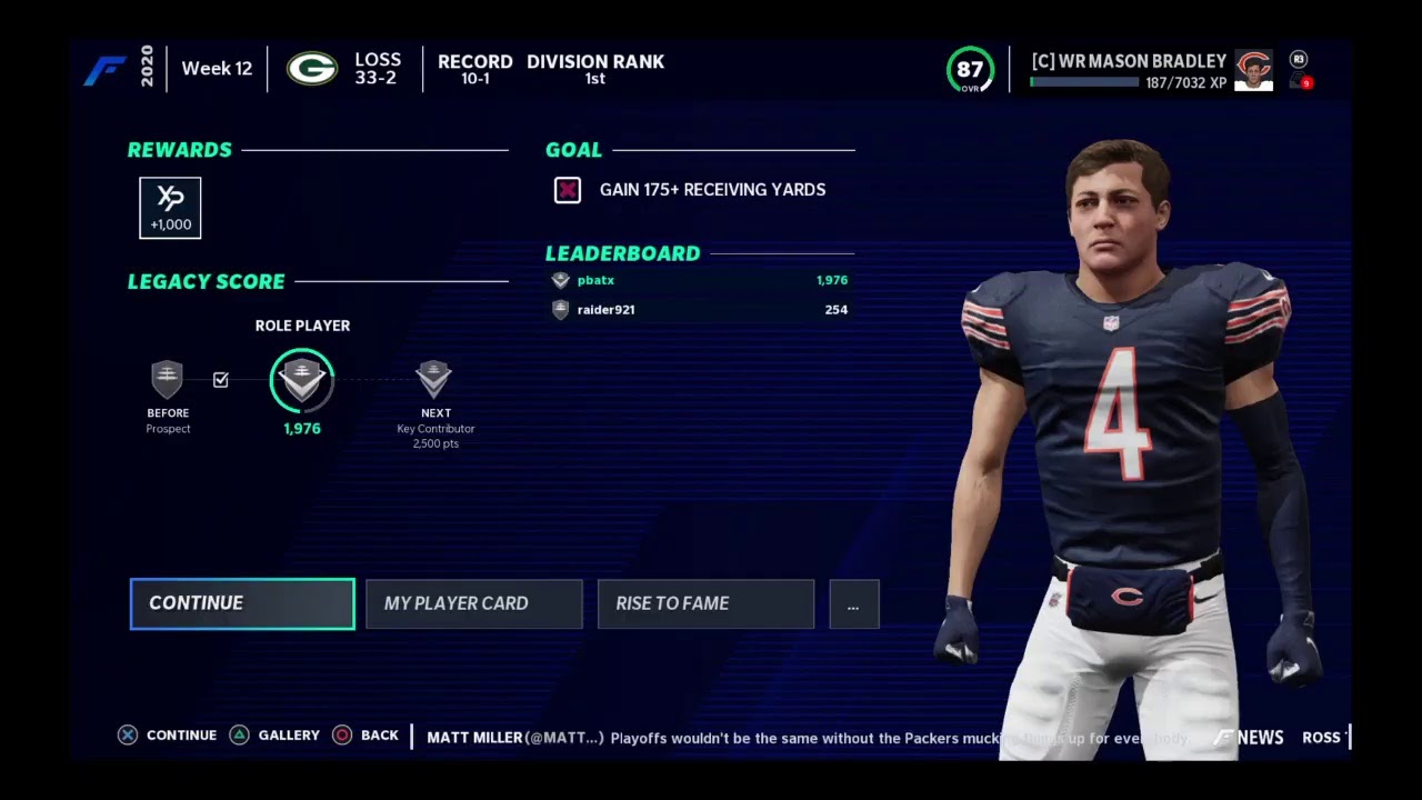 Madden 21 face of the franchise ep2 - YouTube