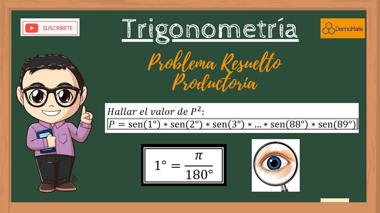 Aprende a resolver: sen(1°)*sen(2°)*sen(3°)*...*sen(89°) - YouTube