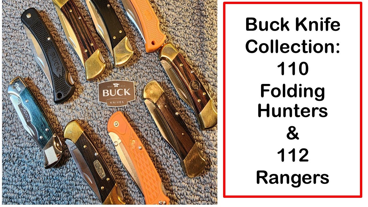 Buck Knife Collection Overview: Buck 110 Folding Hunters and Buck 112 ...