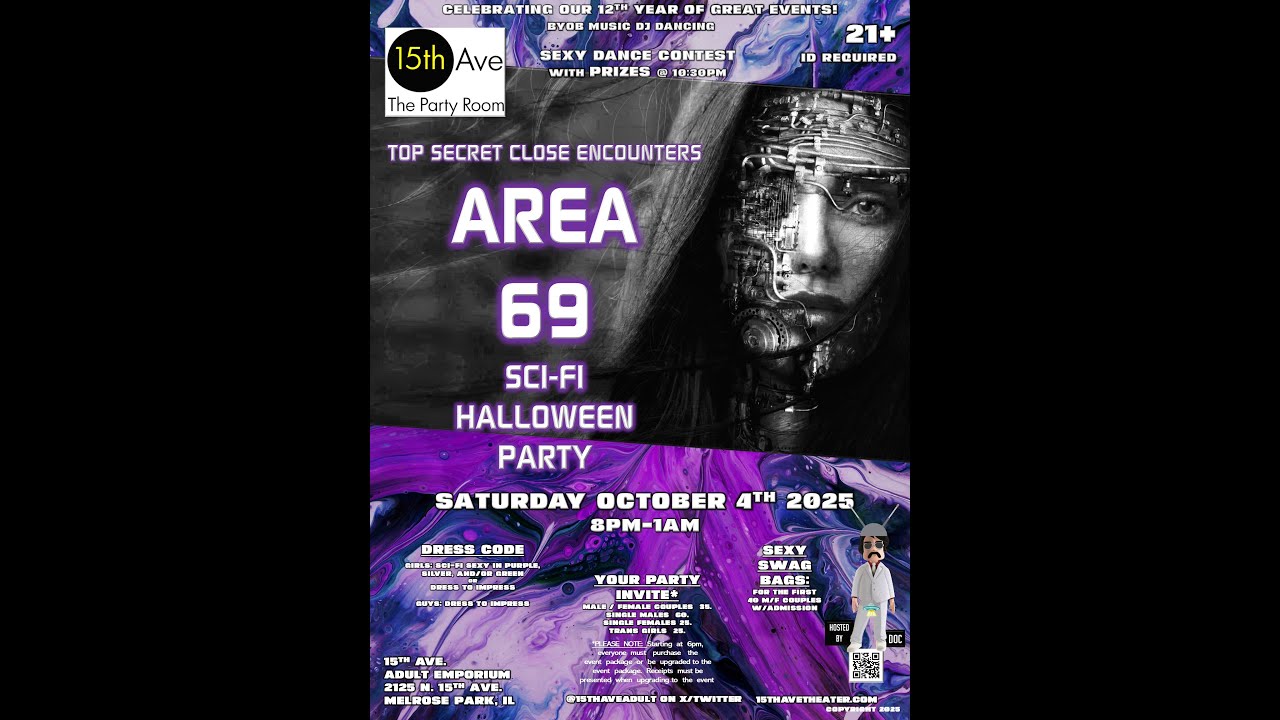 2025 Area 69 Party Preview at 15th Ave. Adult Emporium in Chicago ...