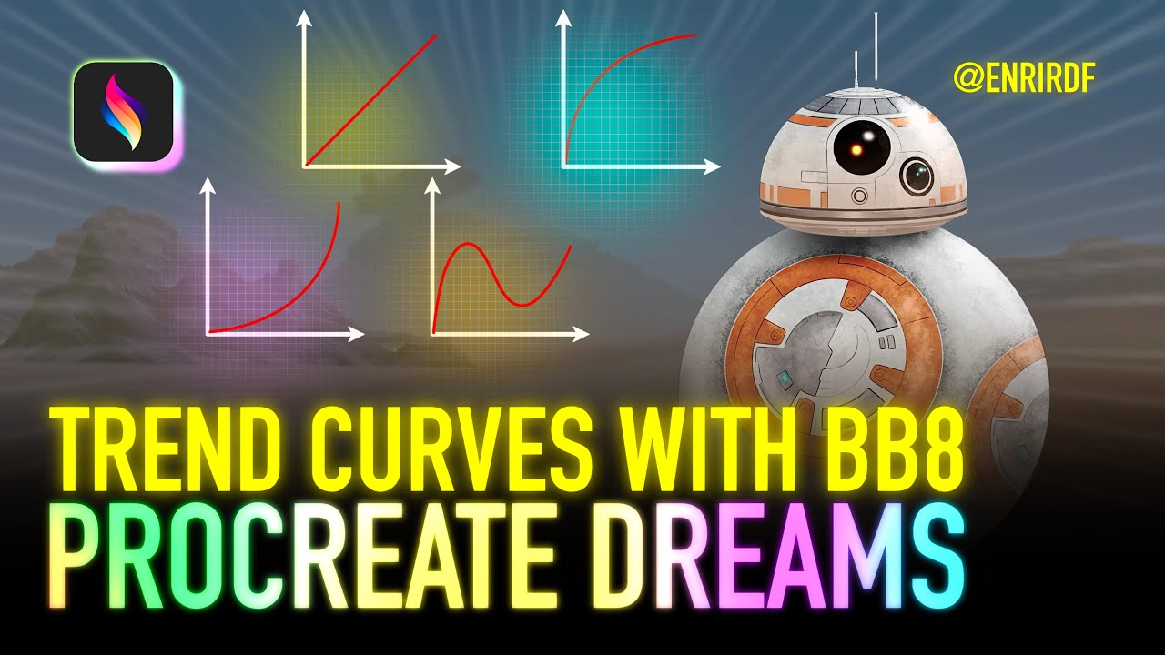 PROCREATE DREAMS TREND CURVES WITH BB-8 @enrirdf - YouTube
