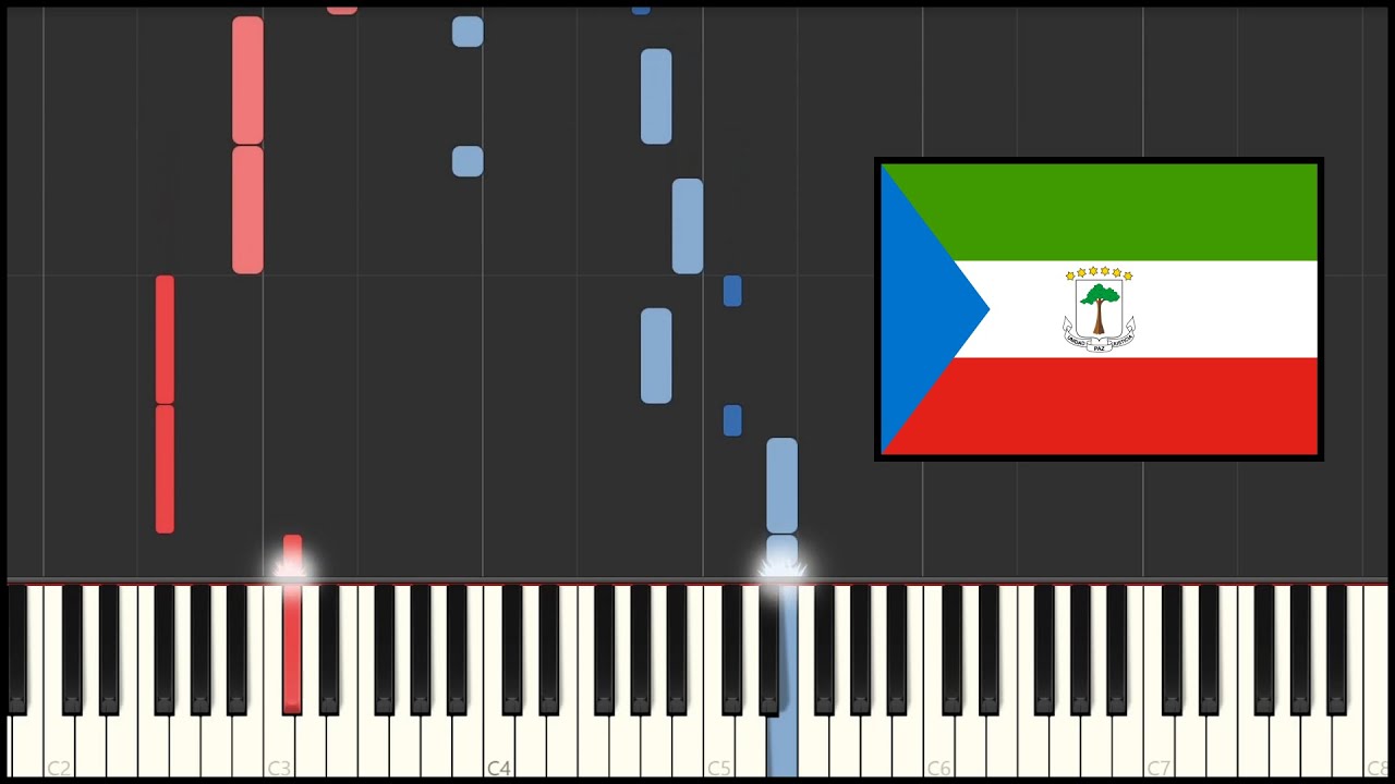 Equatorial Guinea National Anthem (Piano Tutorial) - YouTube