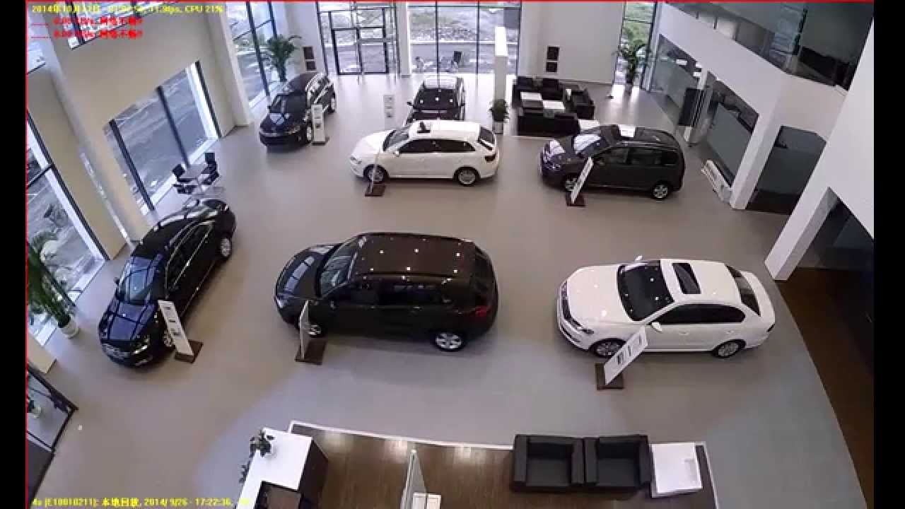 HD all-view IP camera shooting in a 4S shop, multi-sensor, multi-cam ...