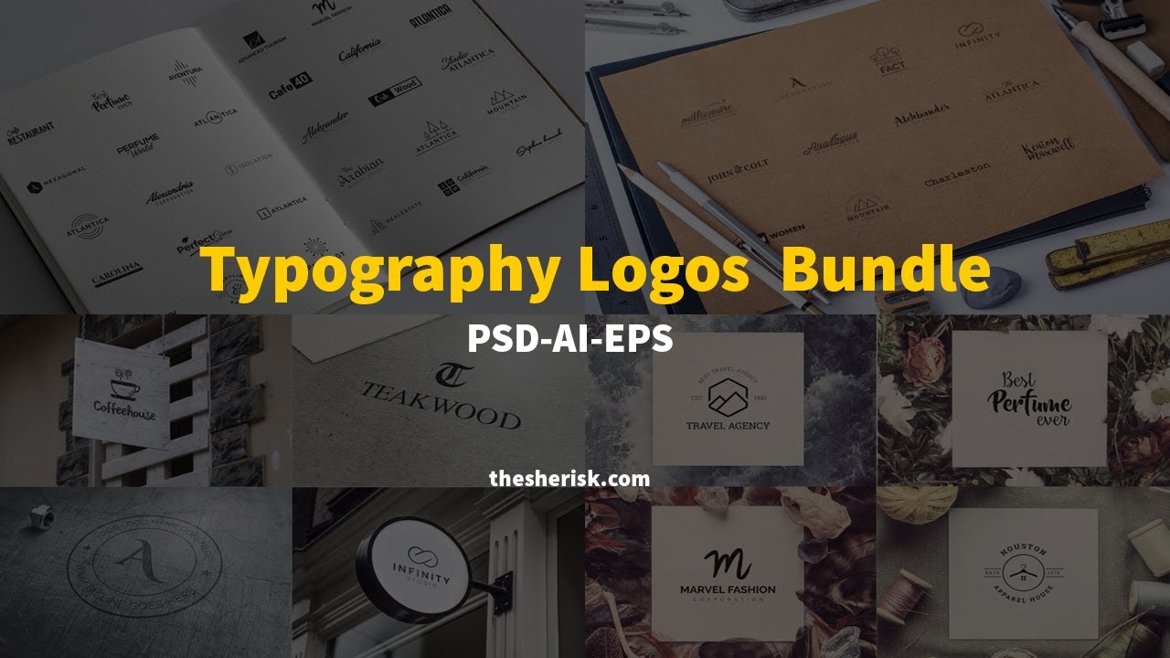 How To Design Typography Logo In Photoshop And Illustrators |Photoshop ...