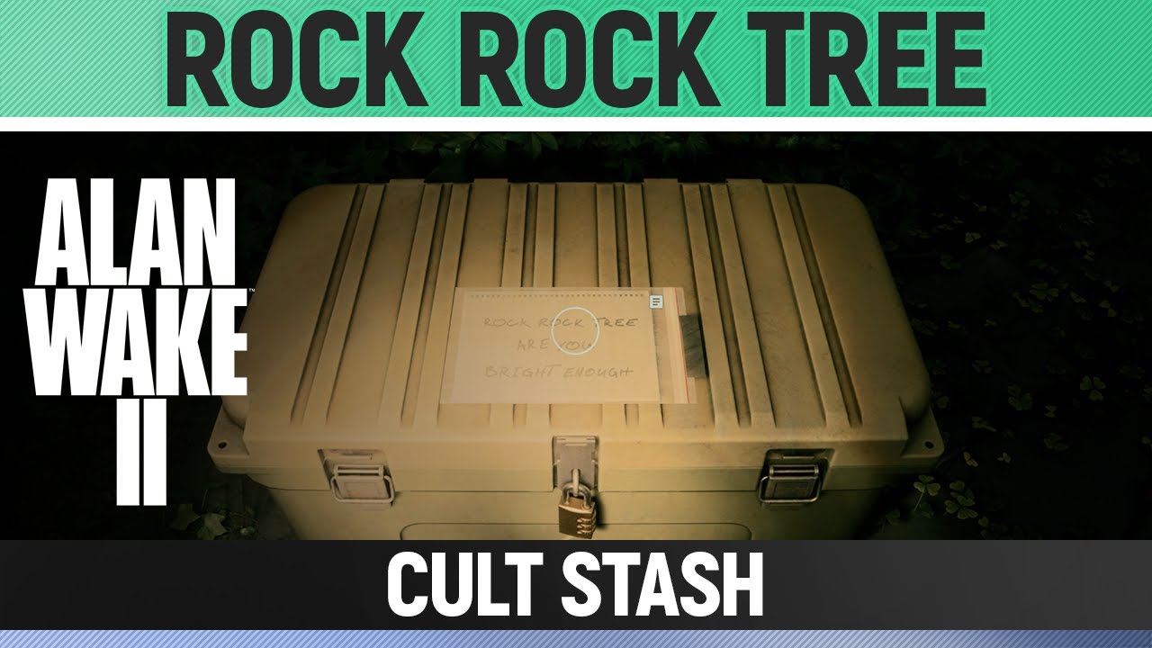 Alan Wake 2 - Cult Stash - Rock Rock Tree (Private Cabin) - YouTube