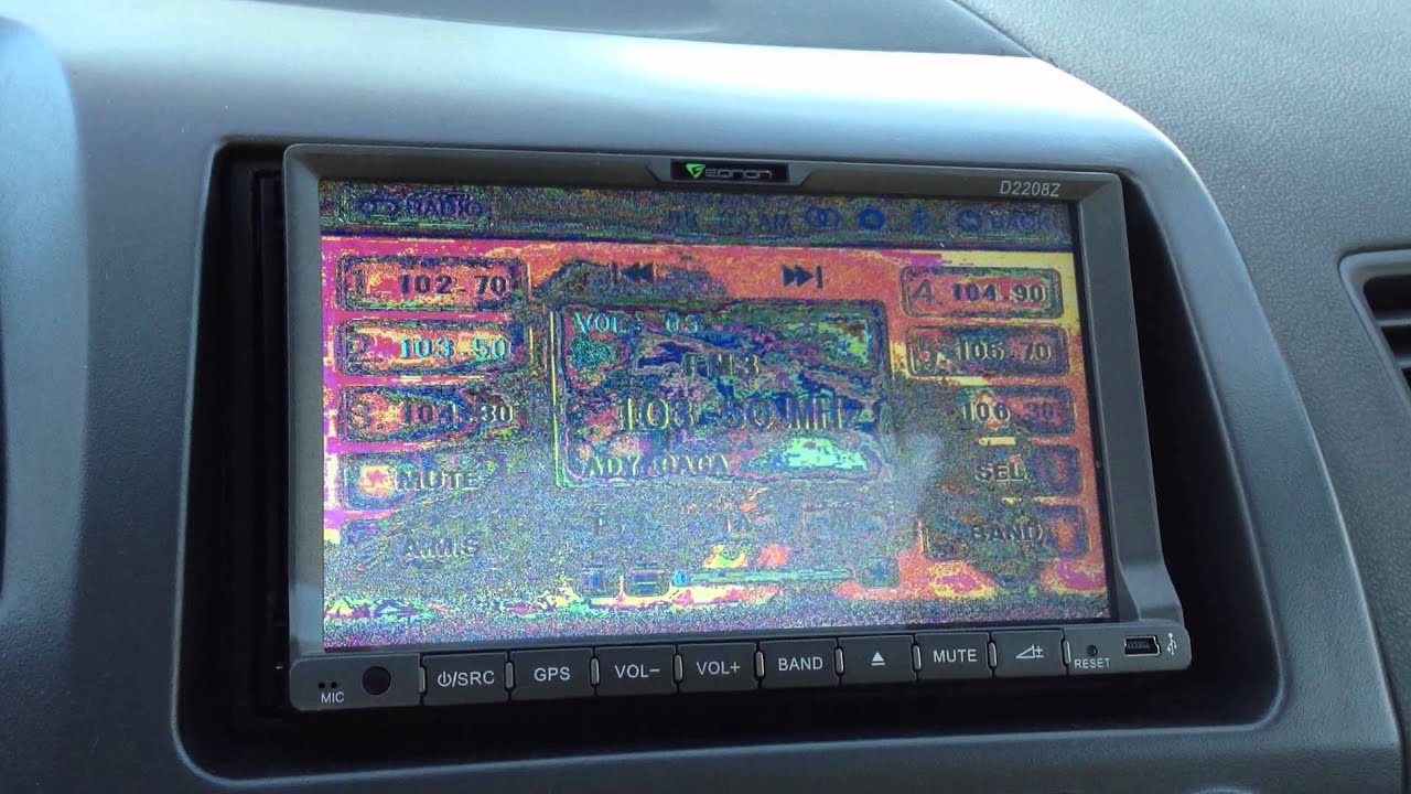 More Eonon D2208z problems with screen - YouTube