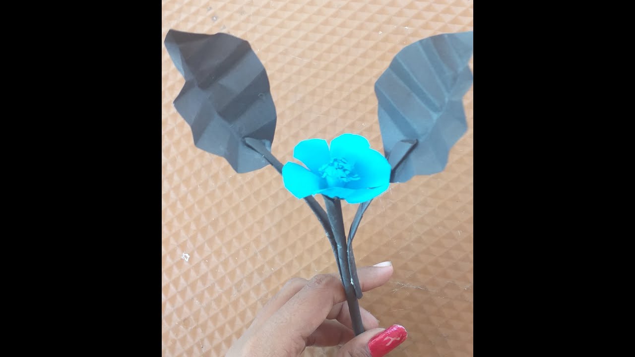 HOW TO MAKE A BEAUTIFUL FLOWER STEM IN EASY AT HOME. - YouTube
