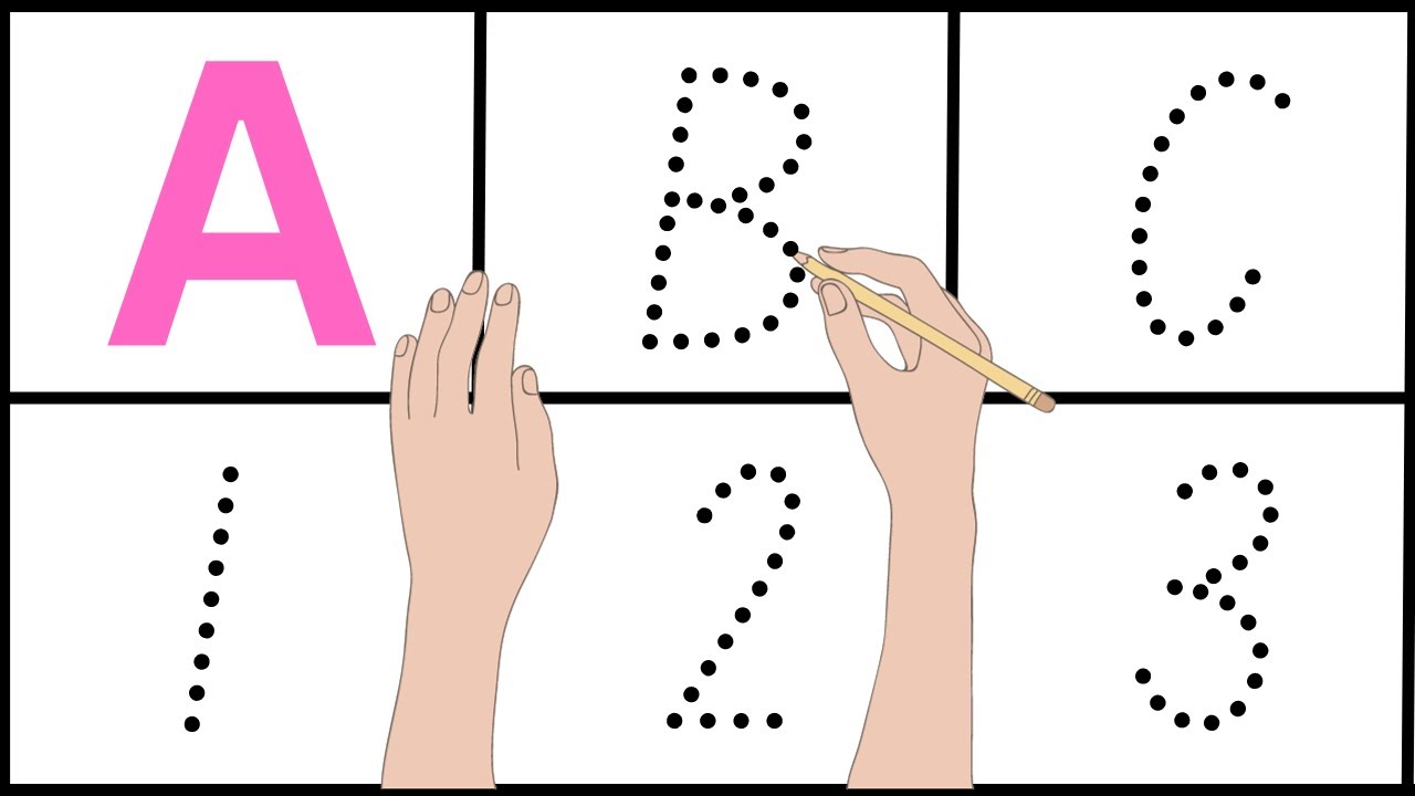 Learn 123 number 1 to 10, One two three learn to count, ABCD, A for ...