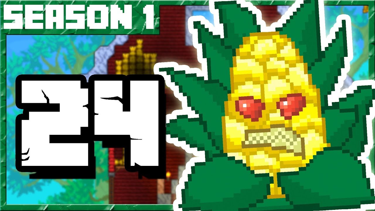 EVIL CORN BOSS! Terraria 1.3 MODDED Ep.24 - YouTube