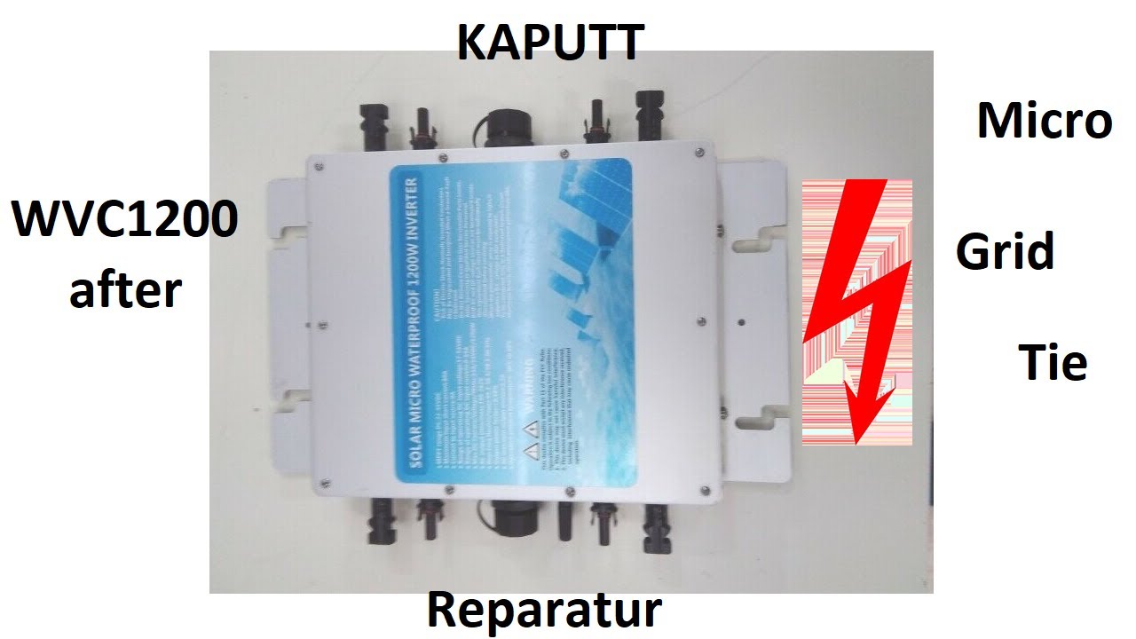 WVC 1200 PART_1 Micro Grid Tie Inverter mit Funk - Zerlegt ...