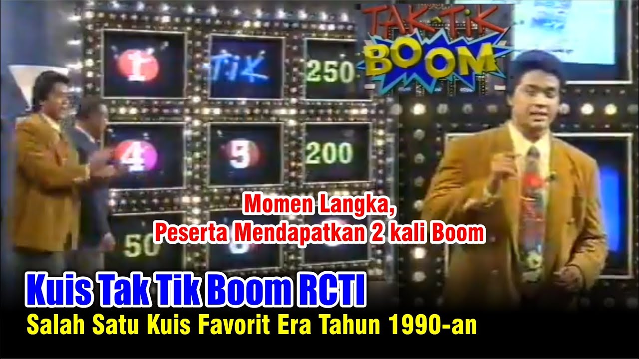 Mengenang Kuis Tak Tik Boom RCTI Tahun 1997 (?) - YouTube
