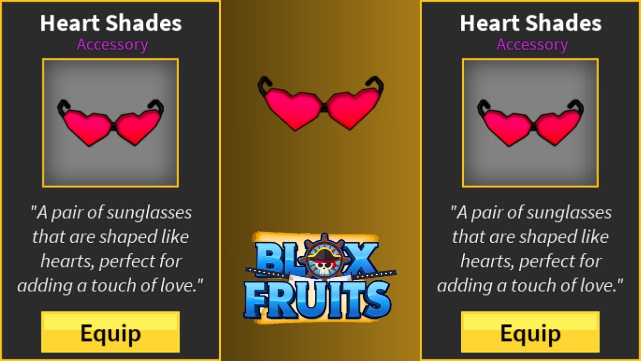 How To Get Heart Shades in Blox Fruits | Heart Shades Blox Fruits ...