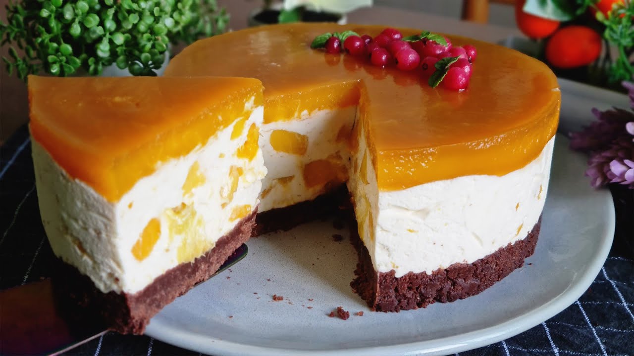 Cheesecake cu mango un cheesecake minunat, FARA COACERE! - YouTube