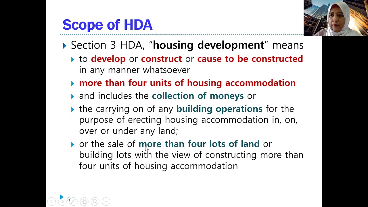 BQA7004 Week 10 Housing Development (Control and Licensing) Act 1966 ...
