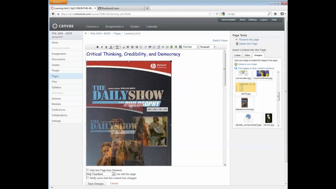 Moving Pages: From Blackboard to Canvas - YouTube