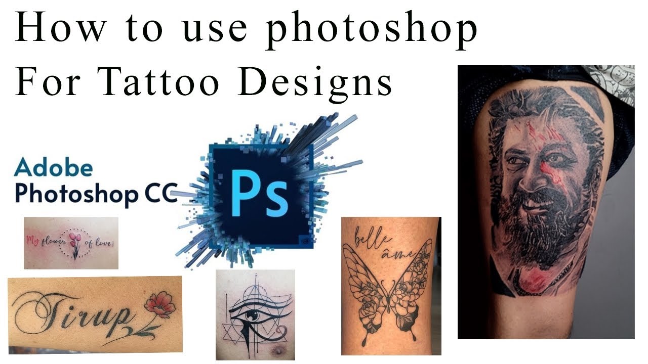 Tattoo designing in photoshop, learn ps creat custom designs , inkbook ...