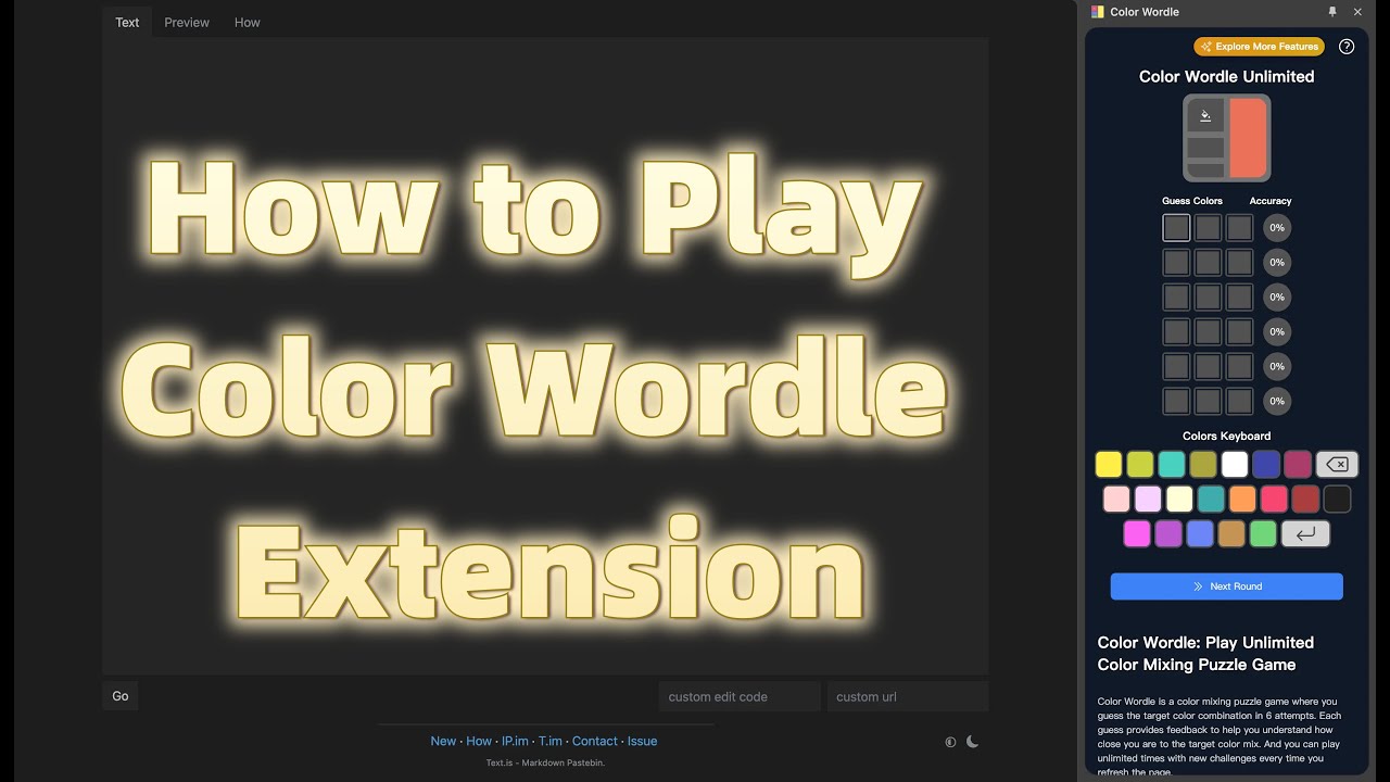 How to Play Color Wordle Extension? - YouTube