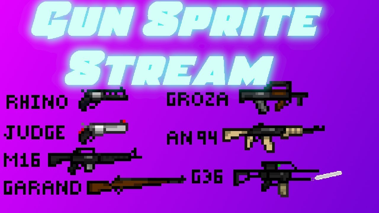 Free Guns Sprites! Tell Me What To Make - YouTube