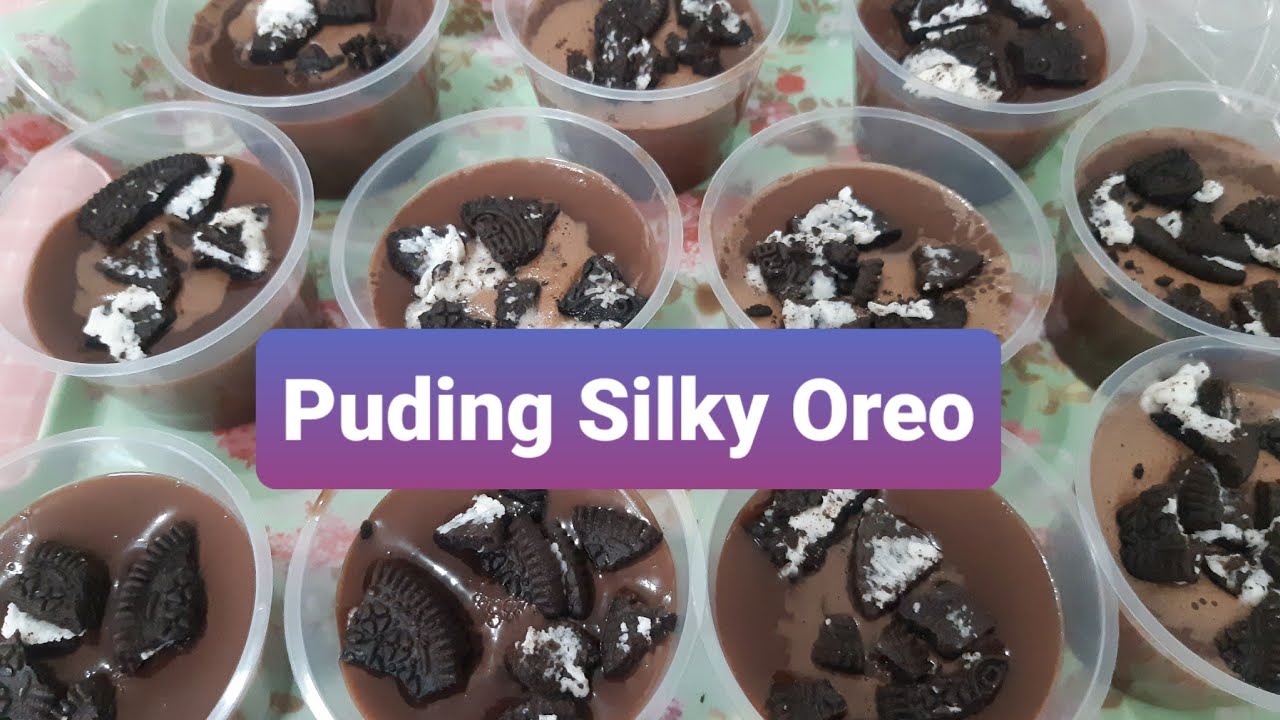Membuat Puding Silky Oreo kesukaan anak-anak - YouTube